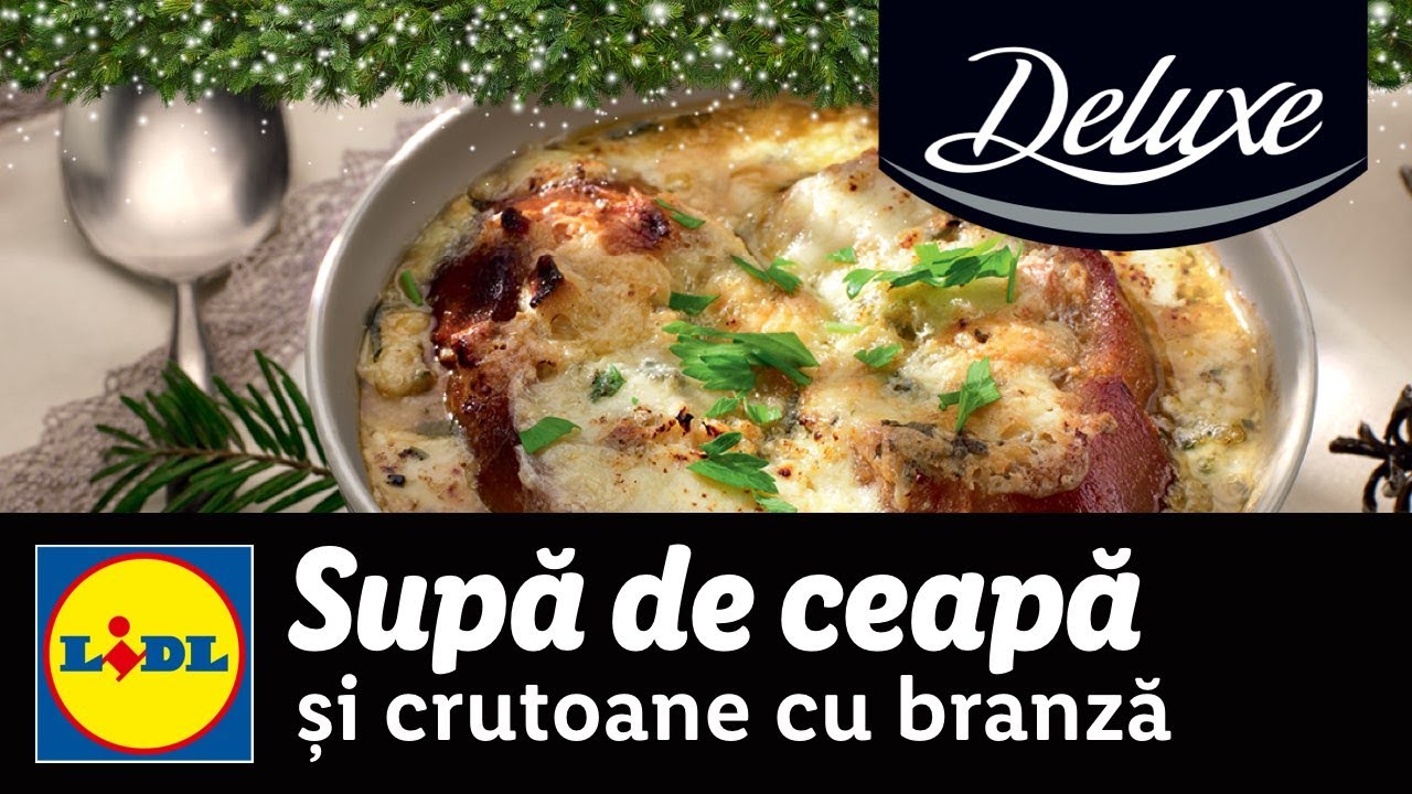 Supa de ceapa si crutoane cu branza cu mucegai albastru • reteta ...