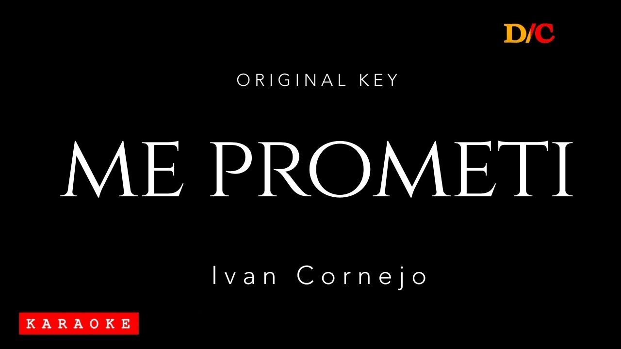 Me Prometi - Ivan Cornejo || karaoke with lyrics/Letra - YouTube