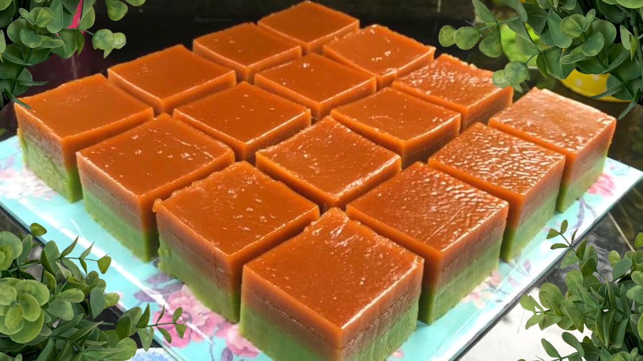 KUE BASAH | TALAM PANDAN GULA MERAH, ENAK DAN LEMBUT - YouTube