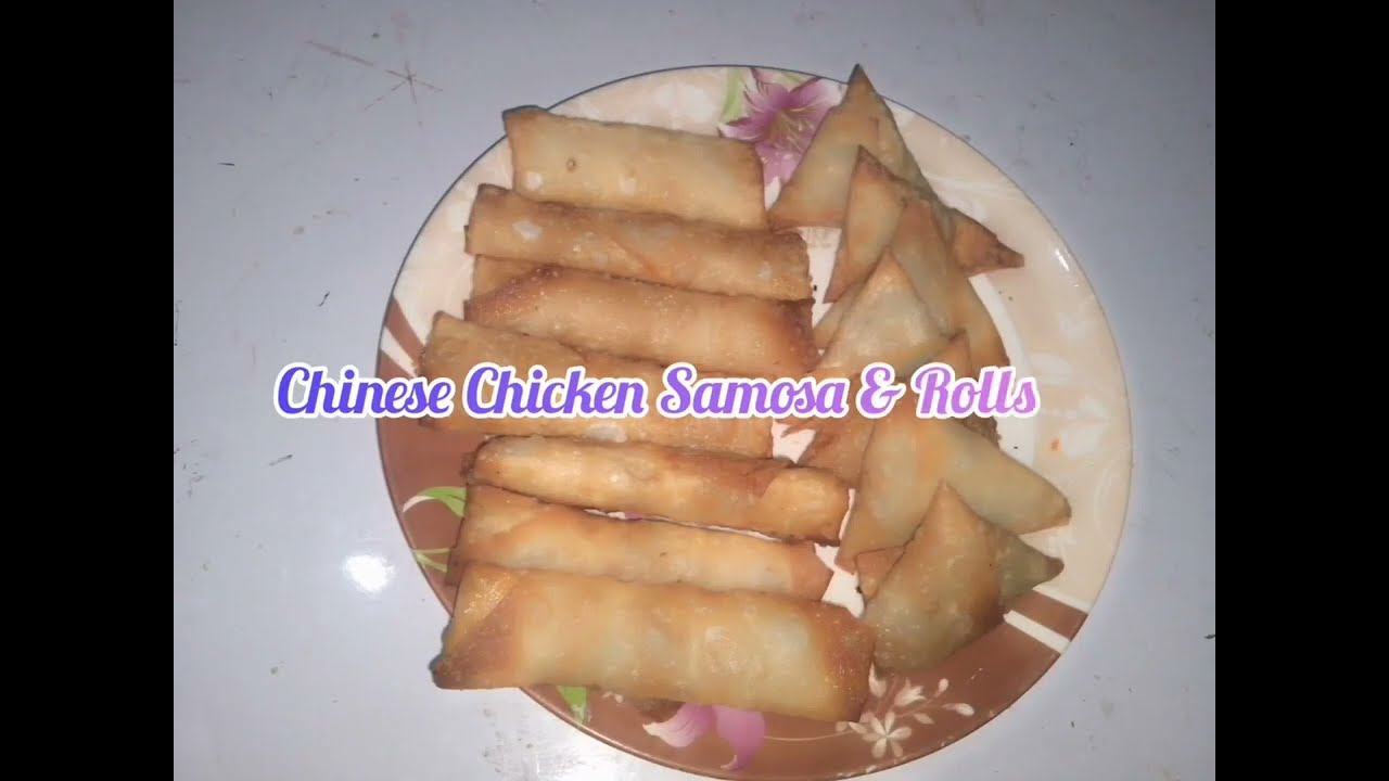 Easy Chinese Chicken Samosa &Roll Recipe| Homemade Sheets With stuffing ...