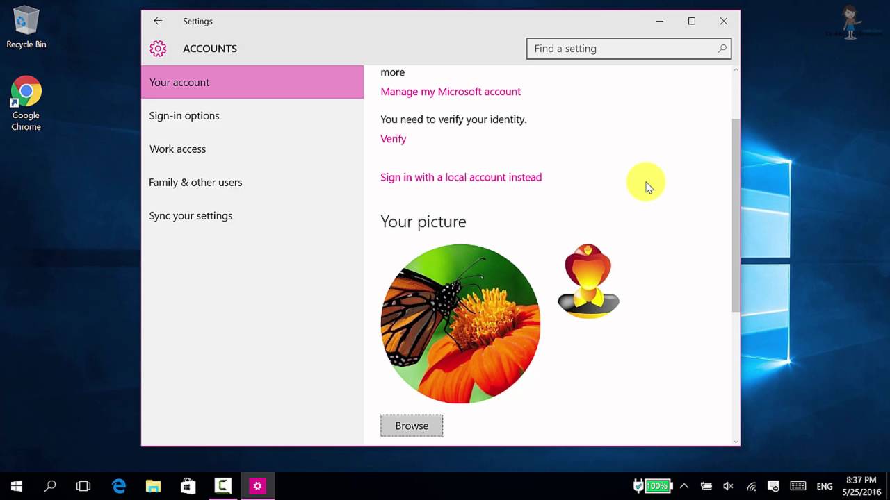 สร้างชื่อ Microsoft Account , ชื่อบัญชี (User Account) เพื่อ Sing in ...