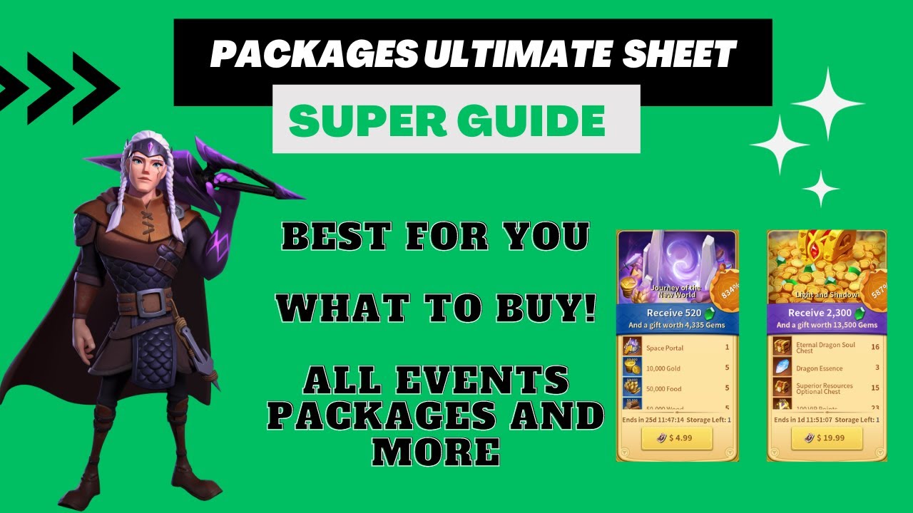 Infinity Kingdom | Packages Ultimate SpreedSheet - YouTube