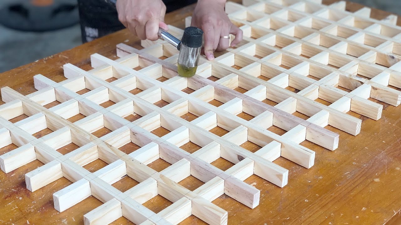 Creative Ideas Woodworking - DIY Beautiful Shaped Block Table - YouTube