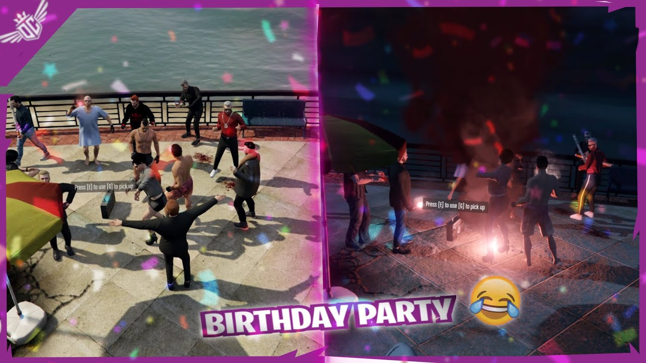 GTA RP | BIRTHDAY PARTY | تخلطت بالتمرييل 😂💃 - YouTube
