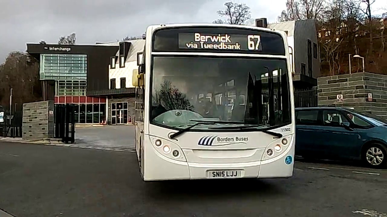 Buses in galashiels Feb 2018 - YouTube