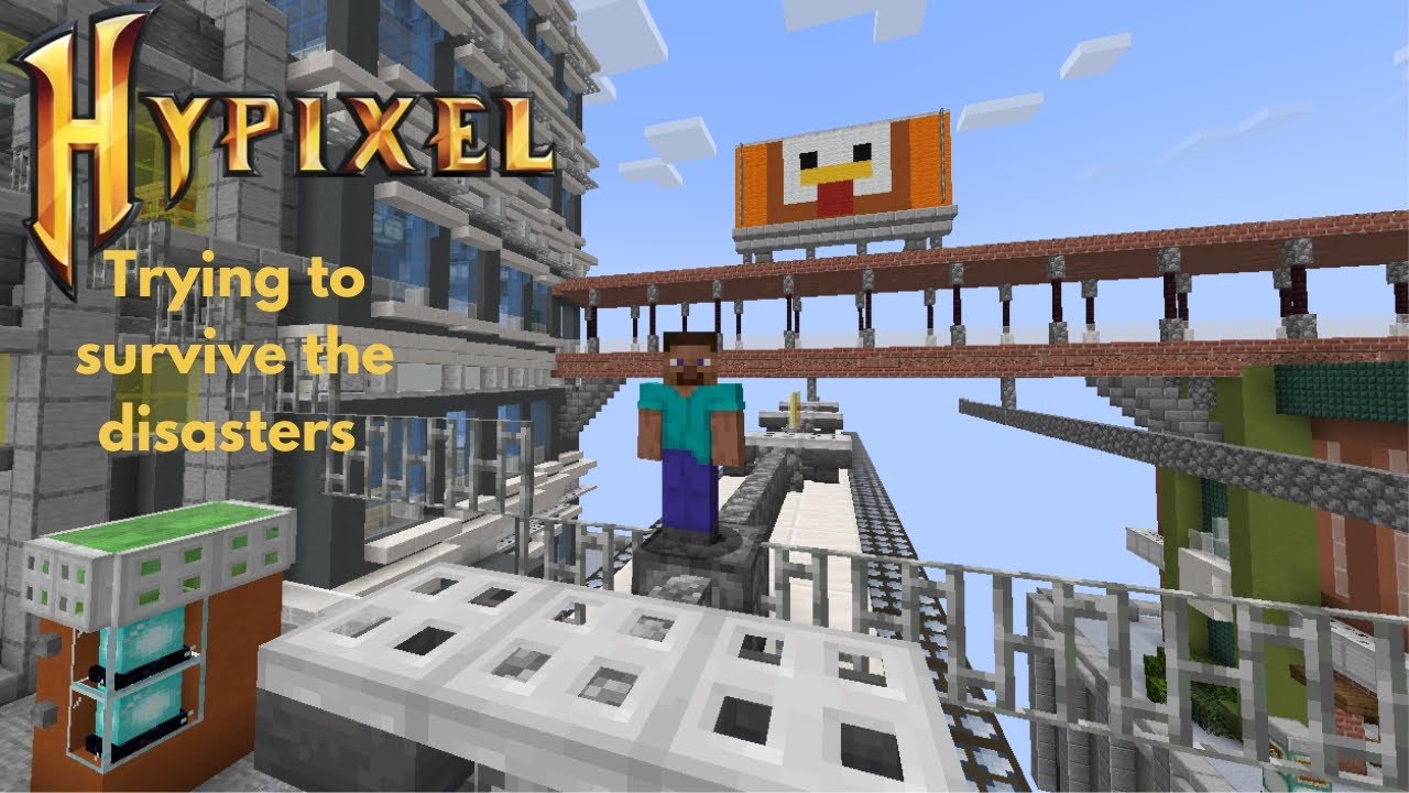 Playing Hypixel Disasters: - YouTube