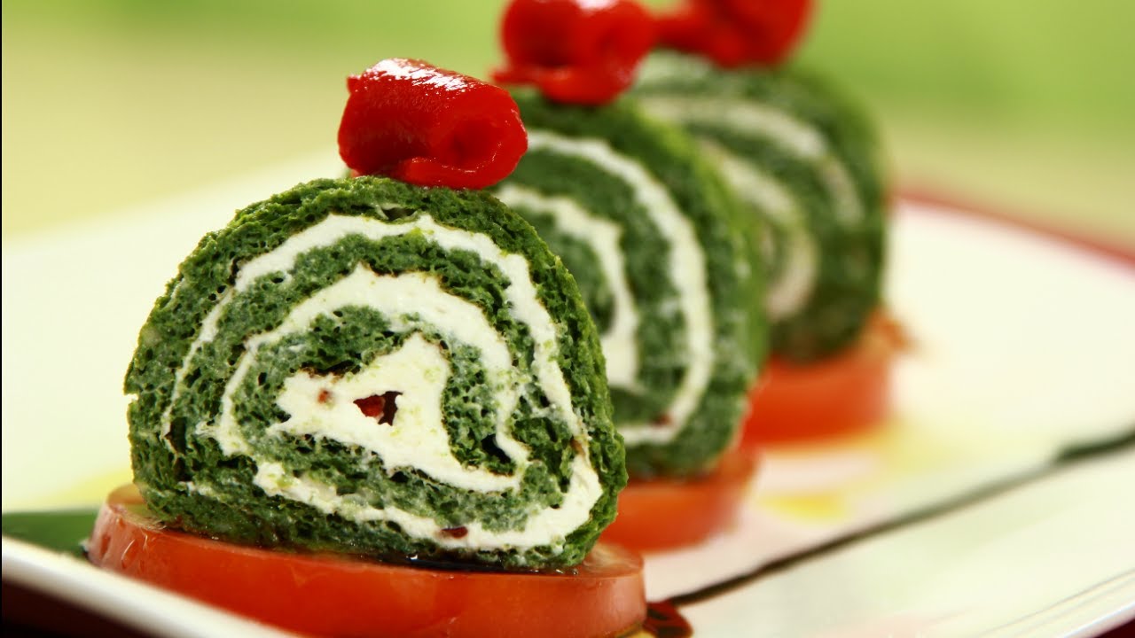 Руло от спанак с крема сирене - Spinach Roll with Cream Cheese - YouTube