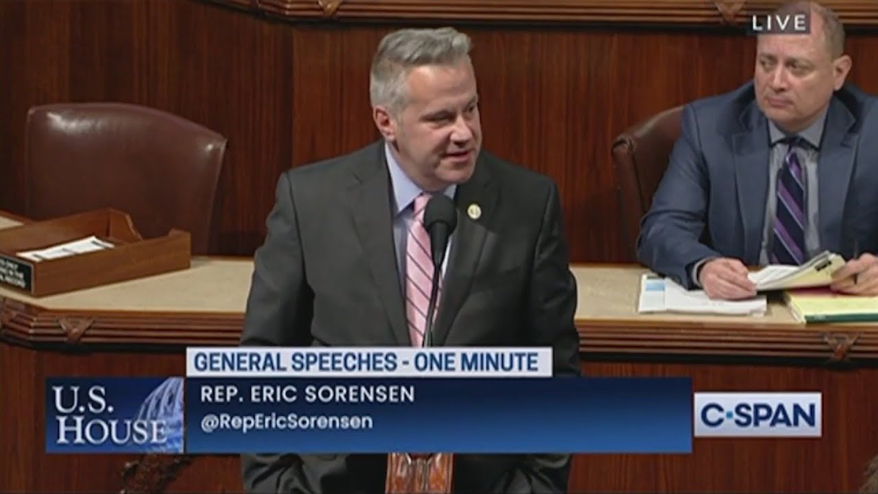 New Illinois Rep. Sorensen makes first House speech - YouTube