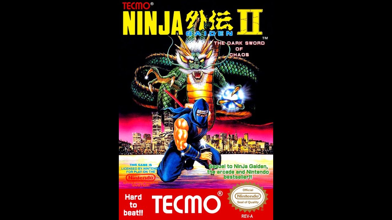 NES NINJA GAIDEN 2 THE DARK SWORD OF CHAOS PLAY THRU WITH CODE HELP ...