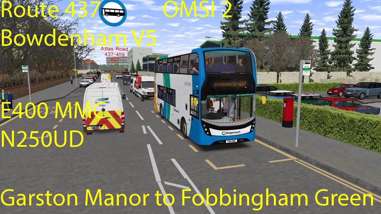OMSI 2 - Bowdenham V5 Route 437, Garston Manor to Fobbingham Green ...
