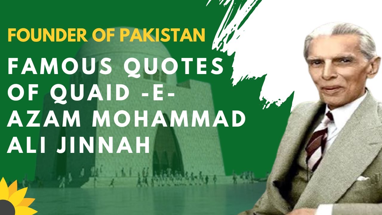 Famous Quotes of Quaid e Azam | Founder of Pakistan - YouTube