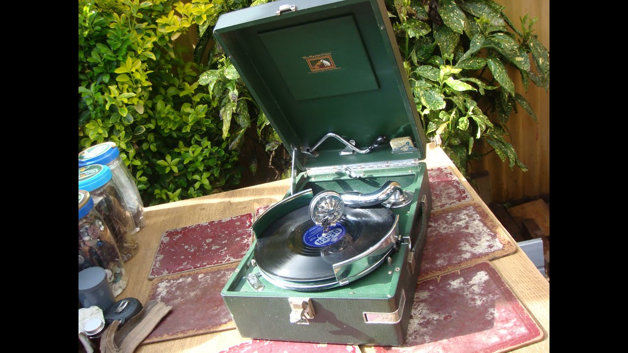 VINTAGE HMV / HIS MASTER'S VOICE GRAMOPHONE MODEL 102 WITH 5B SOUND BOX ...