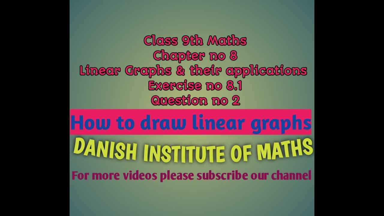 Linear Graphs & their applications,class 9th Maths ,chapter no 8 ...