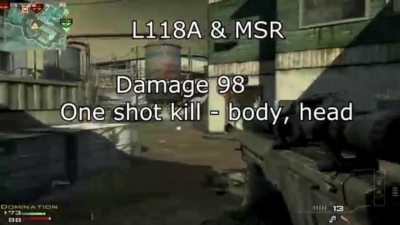 MW3: L11 vs. MSR ''Best Sniper Rifle?'' - YouTube