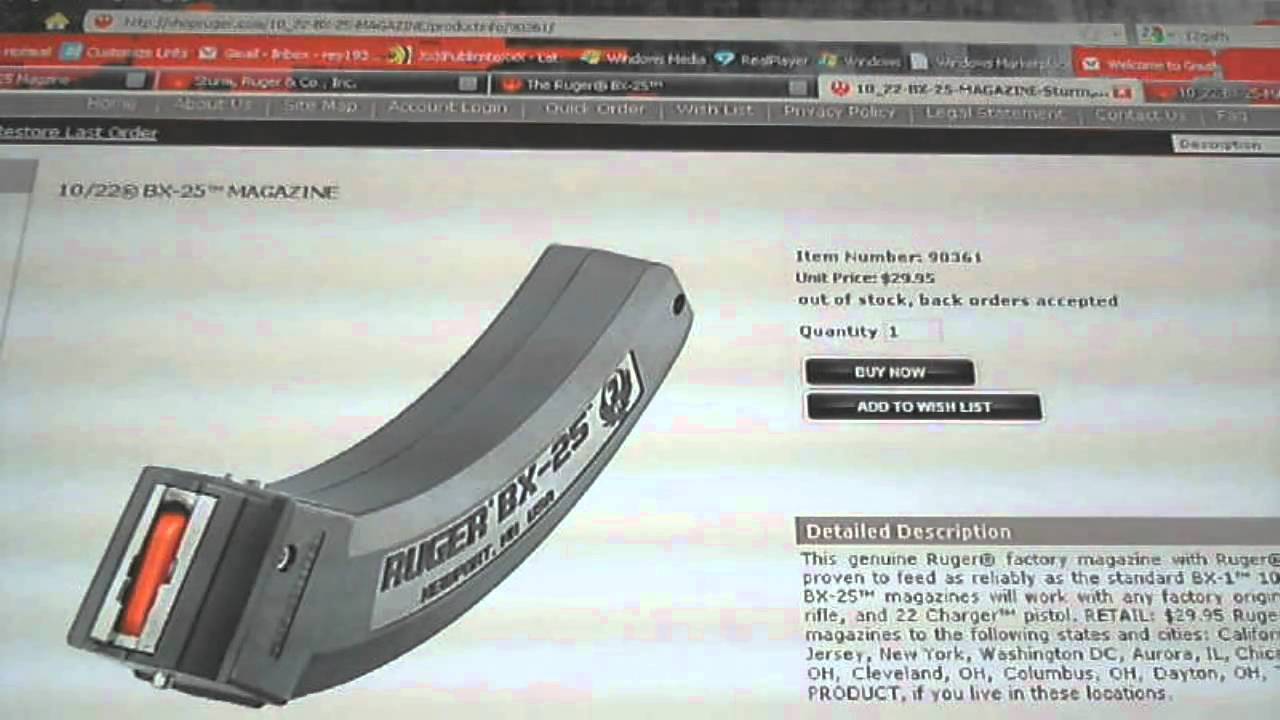 Ruger BX-25 - YouTube