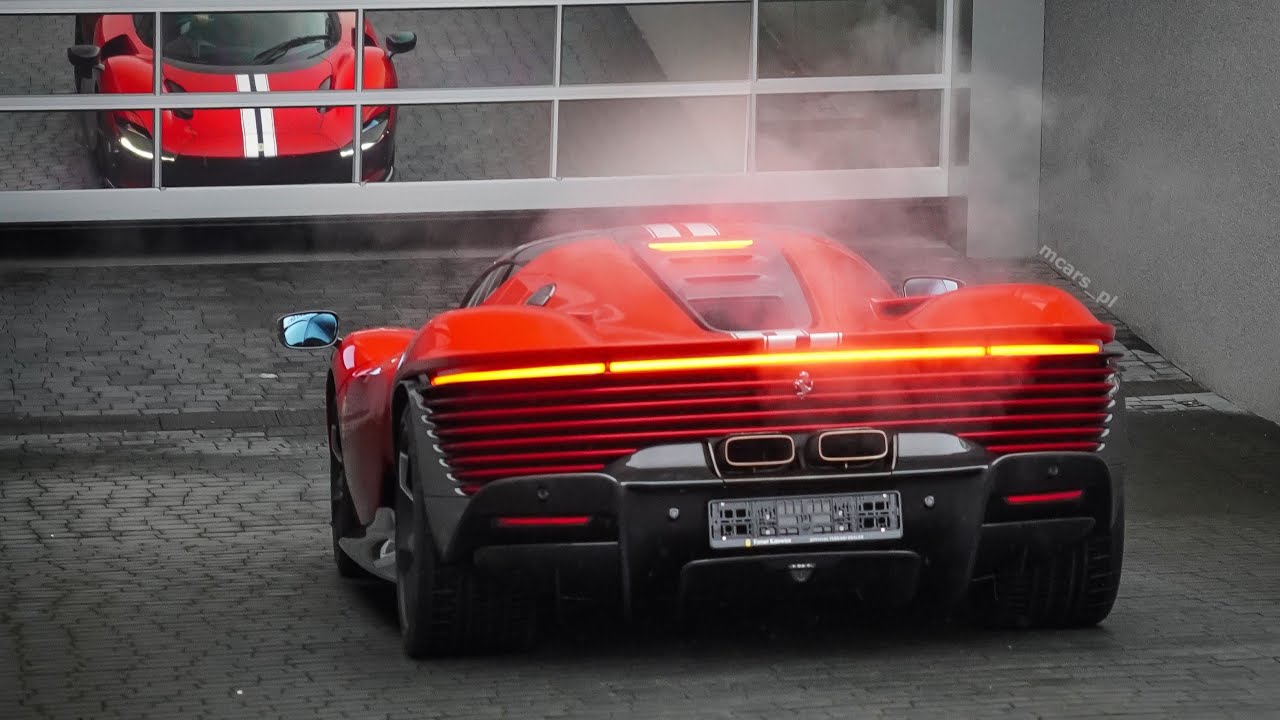 $3M FERRARI DAYTONA SP3 - Drive, Start Up, Sound - YouTube