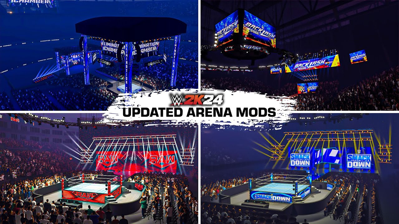 WWE 2K24: Updated Arena Mods That You Need To Download! - YouTube