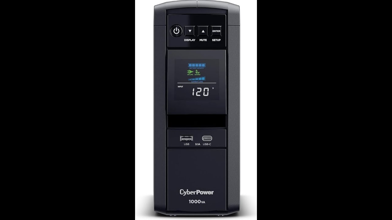 CyberPower CP1000PFCLCD PFC Sinewave UPS Unboxing and Review - YouTube