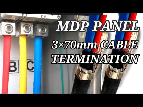 MDP panel termination 3c×70mm LV cable - YouTube