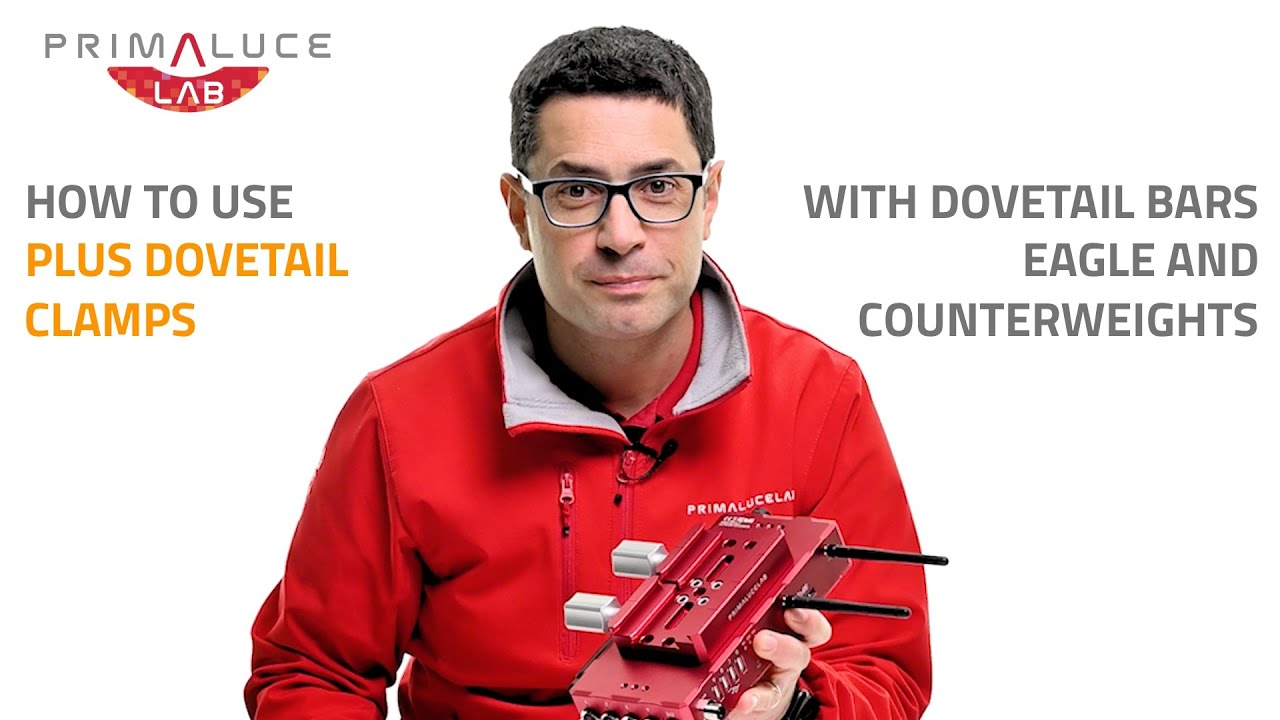 How to use PLUS dovetail clamps with dovetail bars, EAGLE and counterweights - YouTube