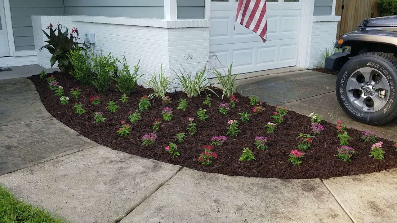 After - Front Yard Curb Appeal Landscape Update - YouTube