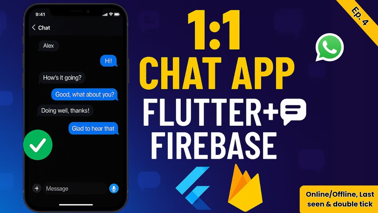 🔥 Online/Offline, Last Seen & Double Tick | Flutter Firebase Chat App Tutorial Part 4 - YouTube
