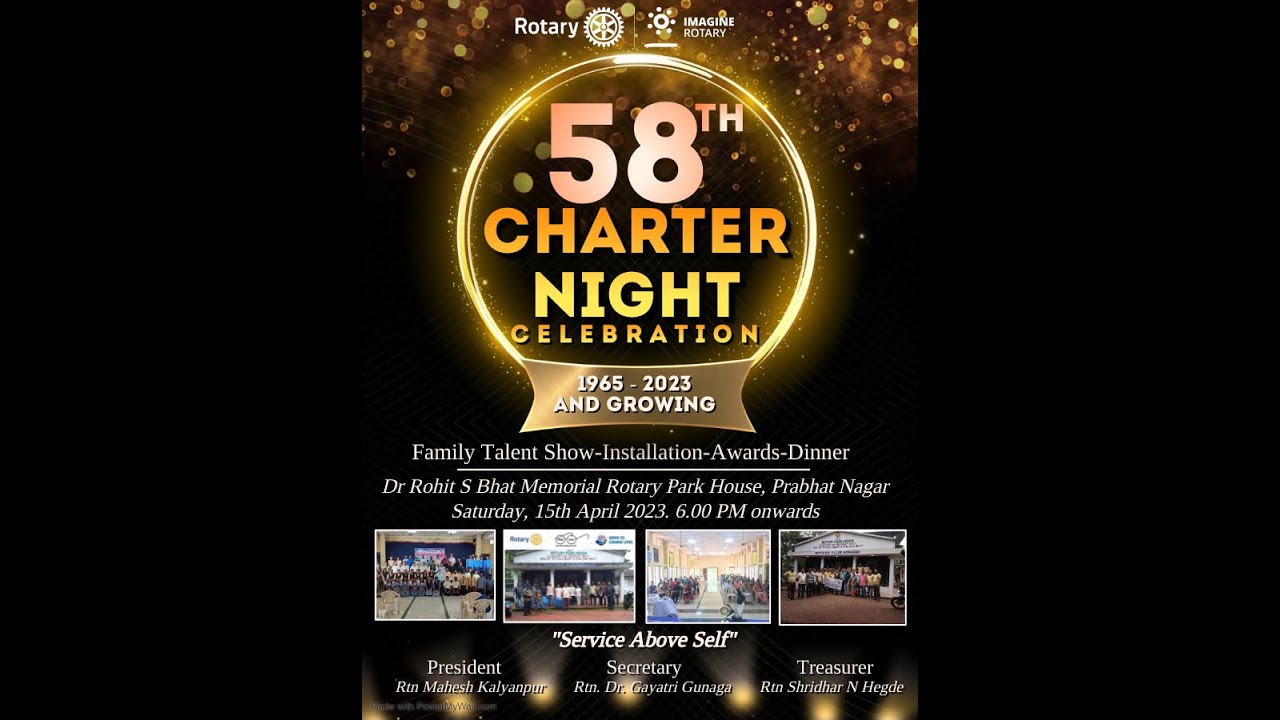 Charter Night 2023 Celebration- RC Honavar. - YouTube