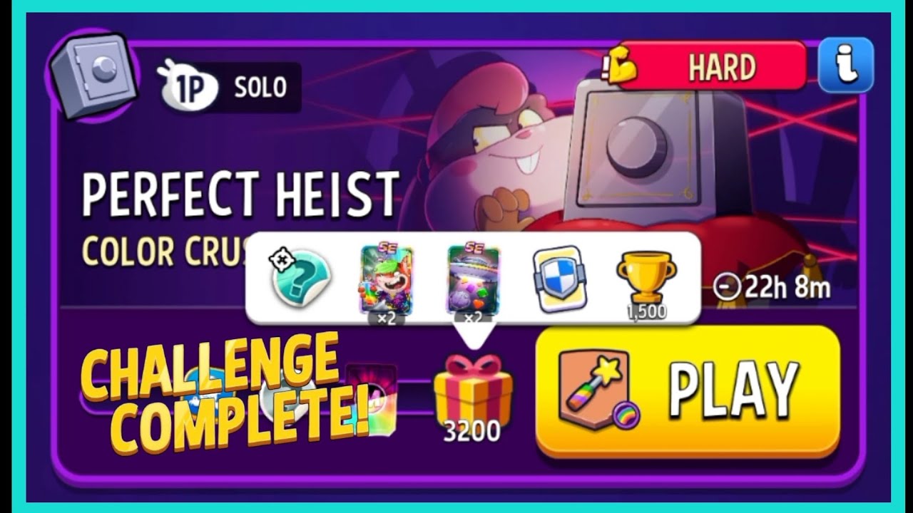 Color Crush Rainbow Match Masters Solo Challenge | Score 3200 10 Moves ...