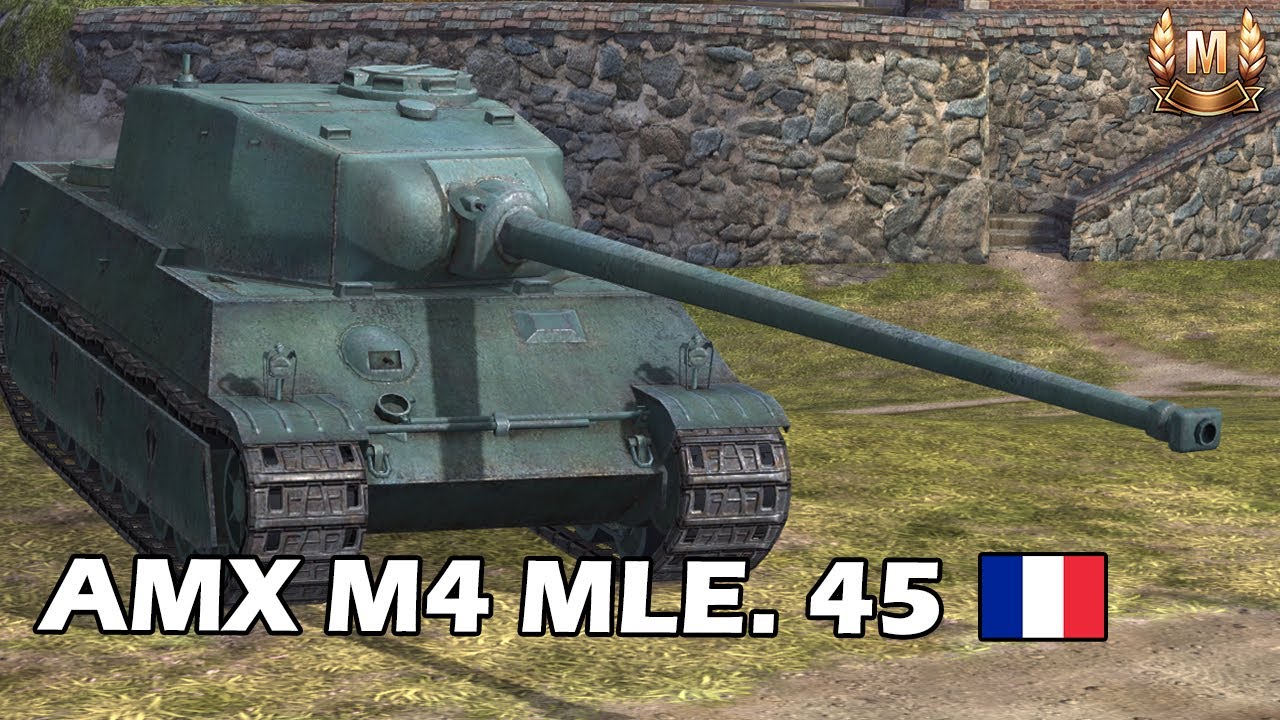 AMX M4 mle. 45 | 6,418 DAMAGE | WoT Blitz ACE Replays - YouTube