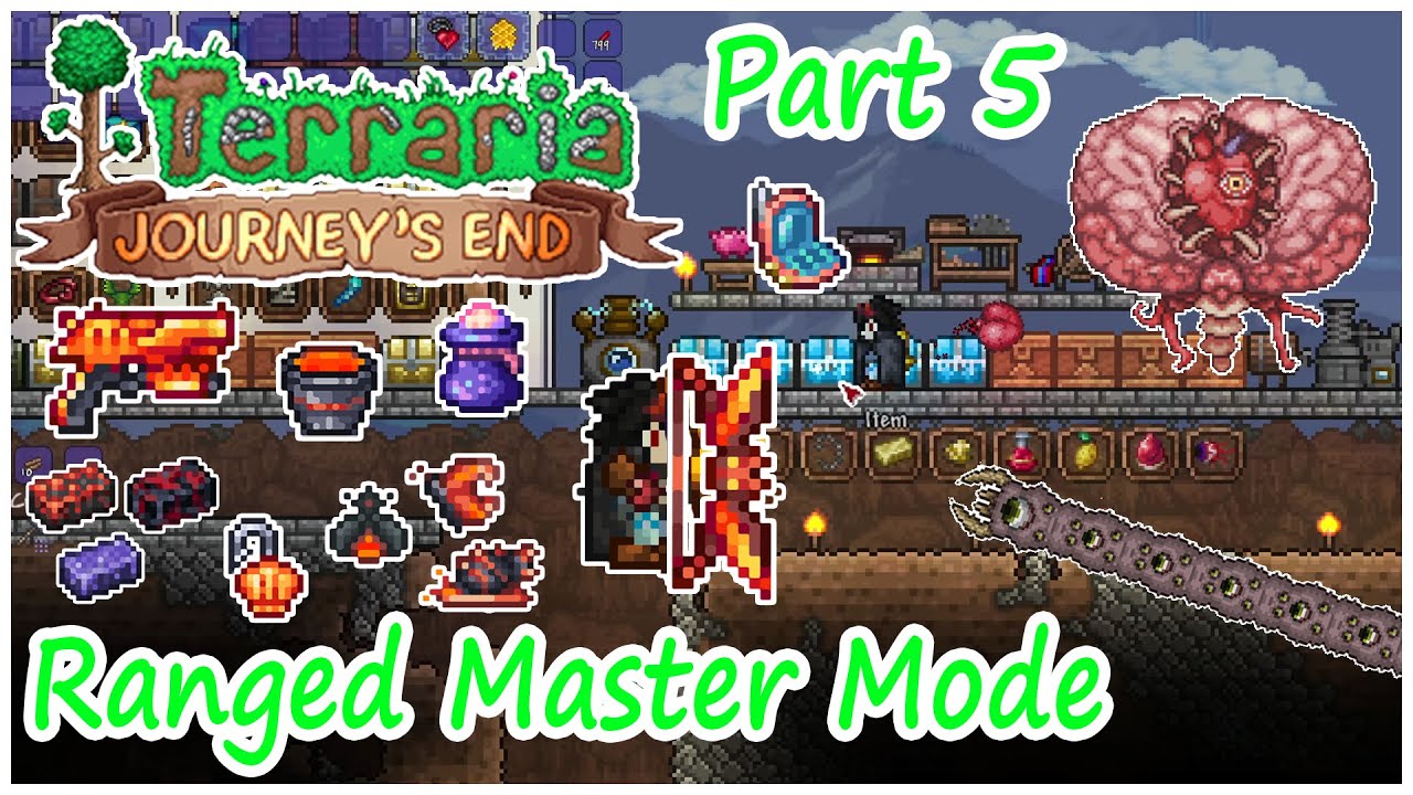Terraria 1.4.4.9 Ranged #5 สู้บอส eater of worlds และ วิธีตกปลาในลาวาหา ...