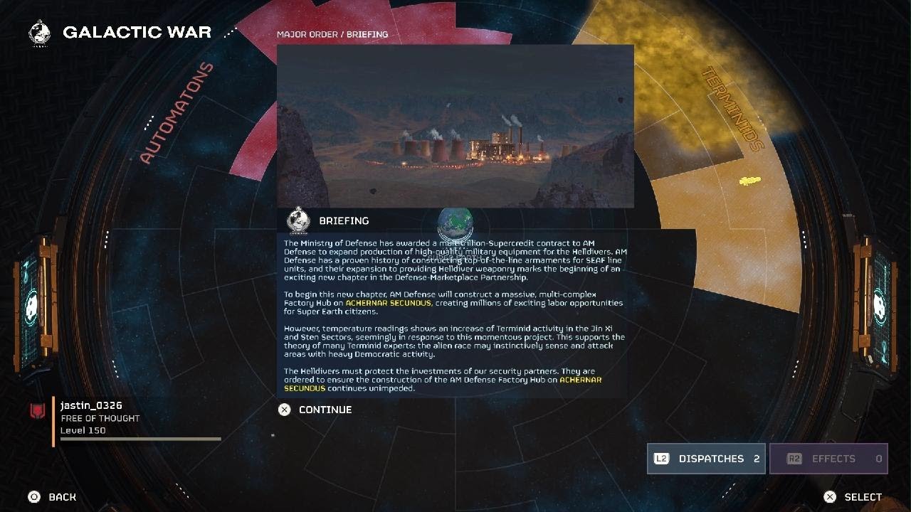 HELLDIVERS 2 Construction of the Multi-Complex Factory Hub at ACHERNAR ...
