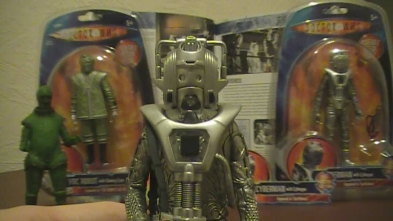 Earthshock cyberman figure overview/review - YouTube