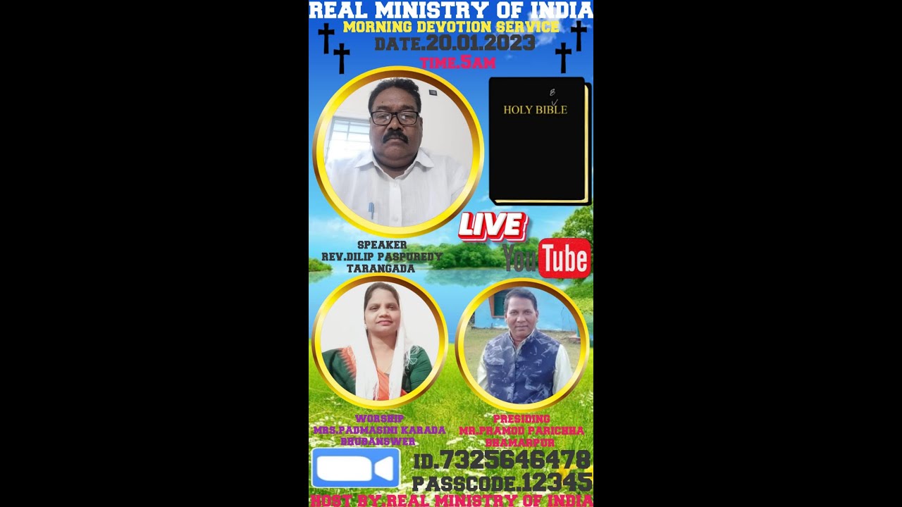 Real Ministry of India January 20th Morning Message By Rev Dilip Kumar Paspureddy - YouTube