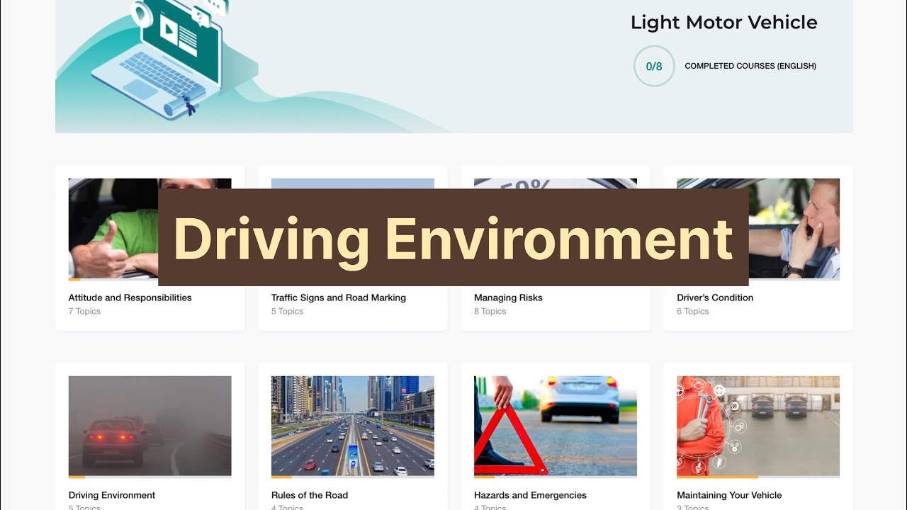 Driving Environment | Light Motor Vehicle Driving Test - YouTube