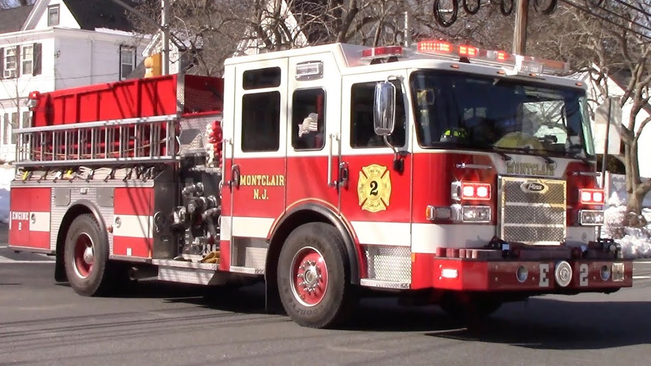 Montclair Fire Department Engine 2 Responding 3-5-19 - YouTube