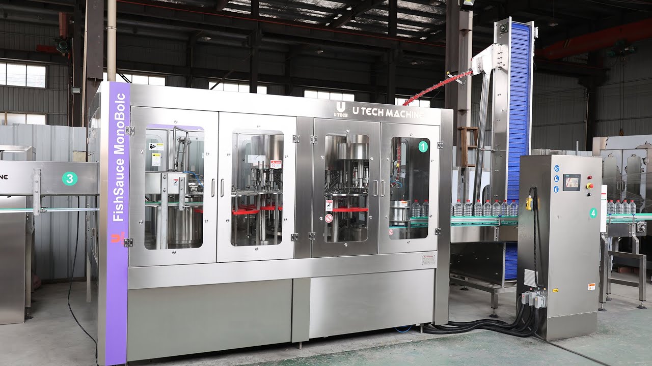 Automatic fish sauce filling machine for Vietnam - YouTube