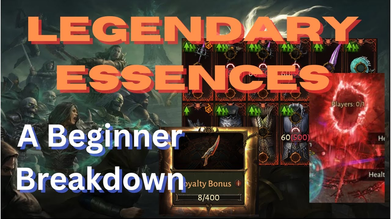 Legendary Essences, How Extract Works, Ways to Get Them | Beginner's Guide | Diablo Immortal ...