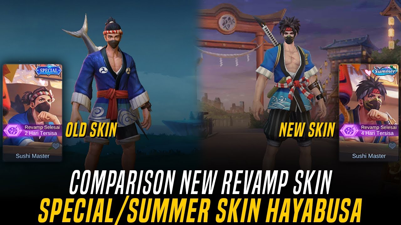 Revamp Skin Special/Summer Hayabusa 'Sushi Master' Comparison | Mobile ...