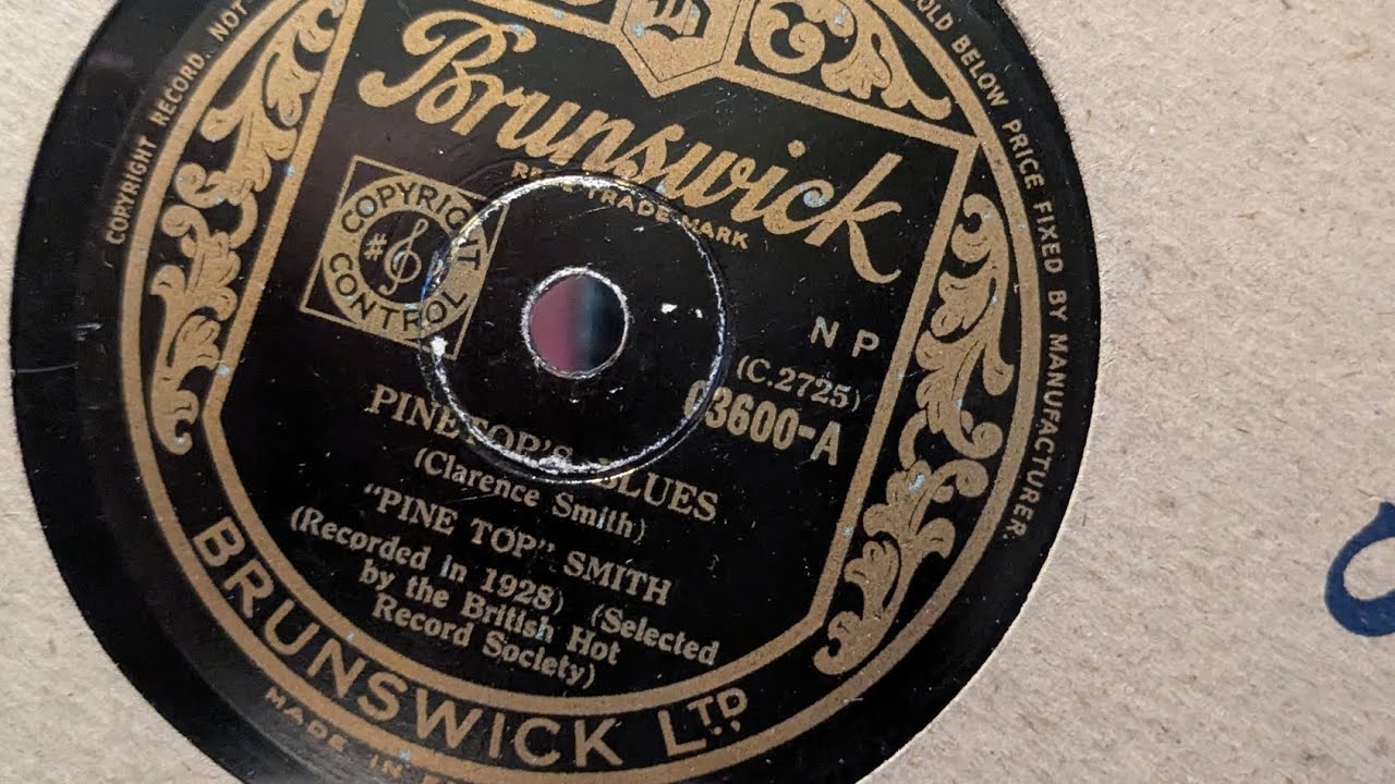 Pintop's Blues, Pinetop Smith (Brunswick Records) - YouTube