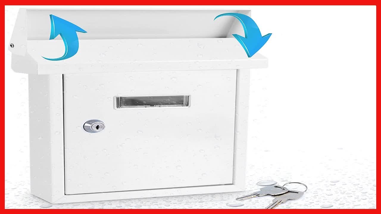 Great product - Weatherproof Wall Mount Locking Mailbox - Galvanized ...