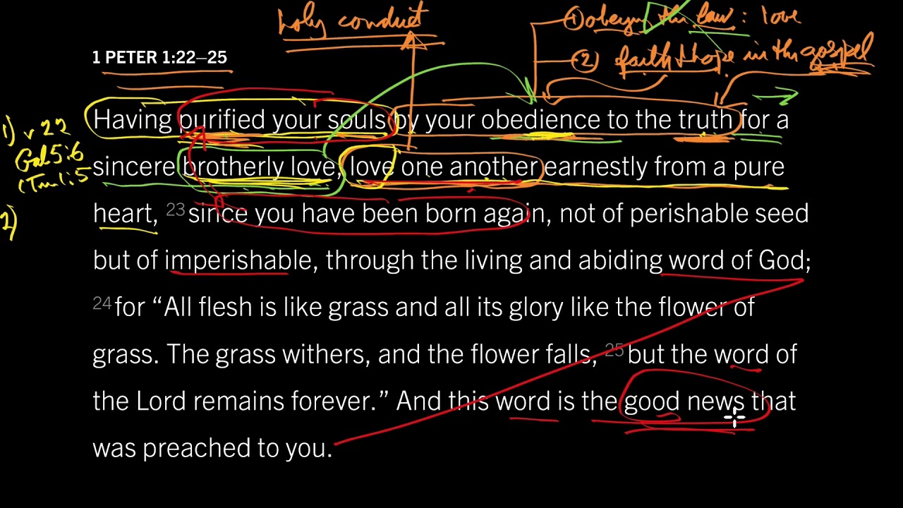 How God Purifies Our Souls from Sin: 1 Peter 1:22–25, Part 1 - YouTube