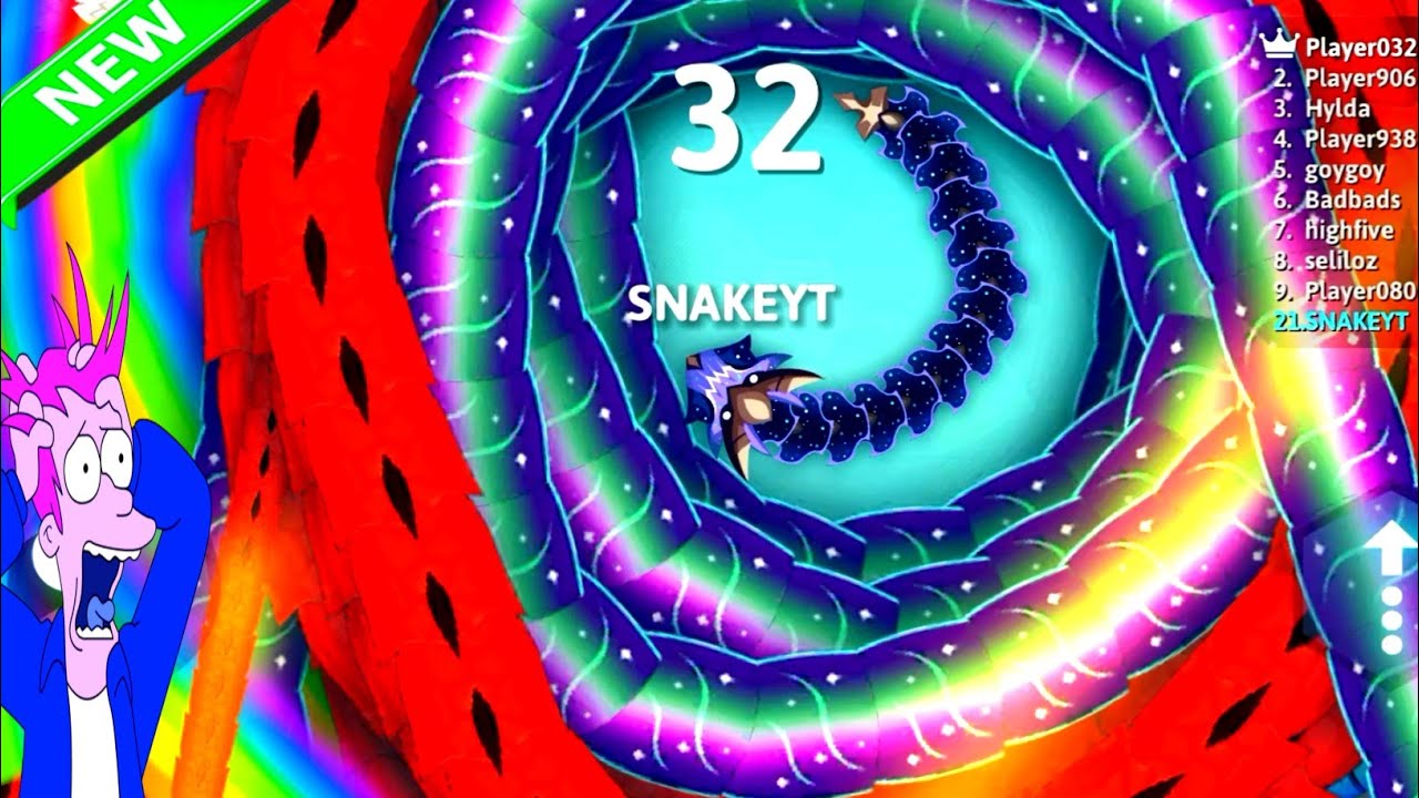 OMG what Snake io.🐍 impossible Suddenly Middle of Biggest slither snake ...
