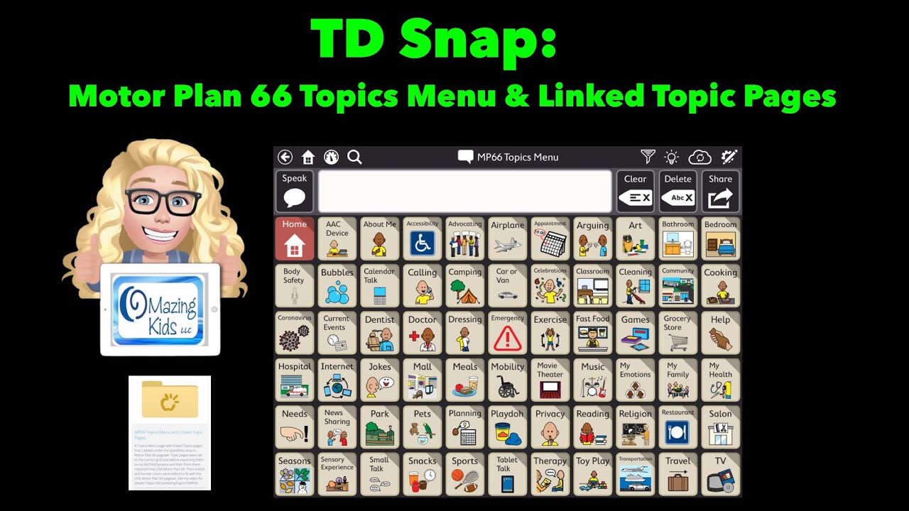 TD Snap: Add or link Core First Topics in the Motor Plan 66 pageset ...