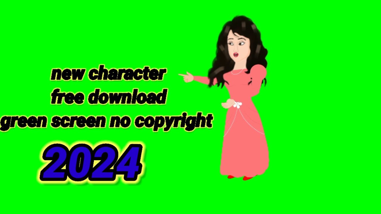 cartoon character green screen||new girl character||how to make green ...