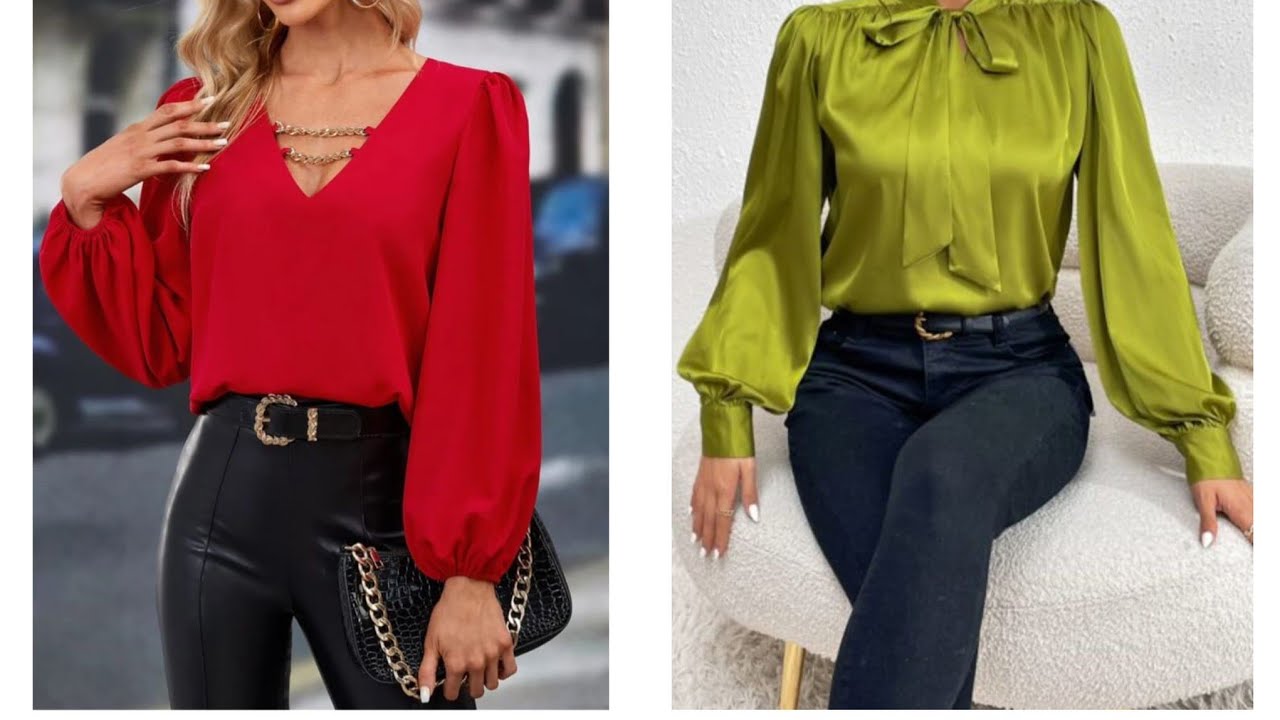 BLUSAS DE MODA PARA EL 2024 CON ESTILO ELEGANTE Y MODERNO - YouTube