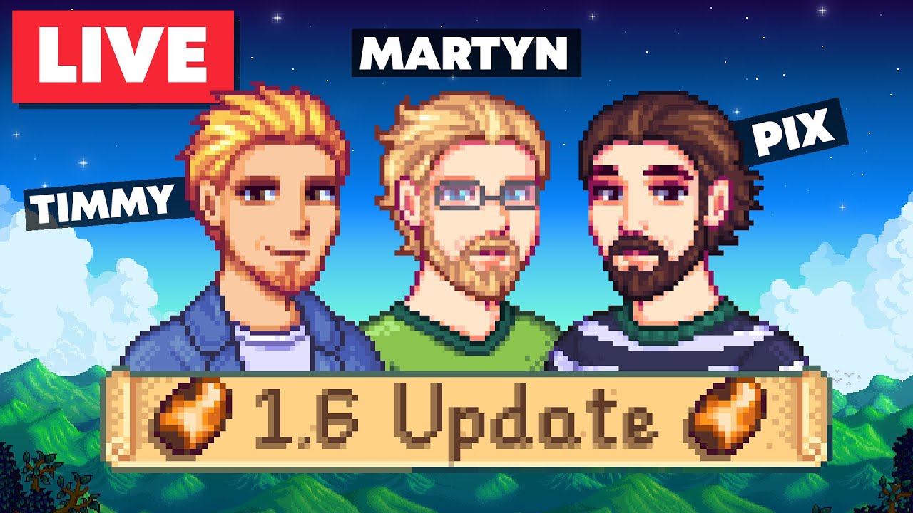 🔴 MORE Stardew 1.6 with @SolidarityGaming @Pixlriffs - YouTube