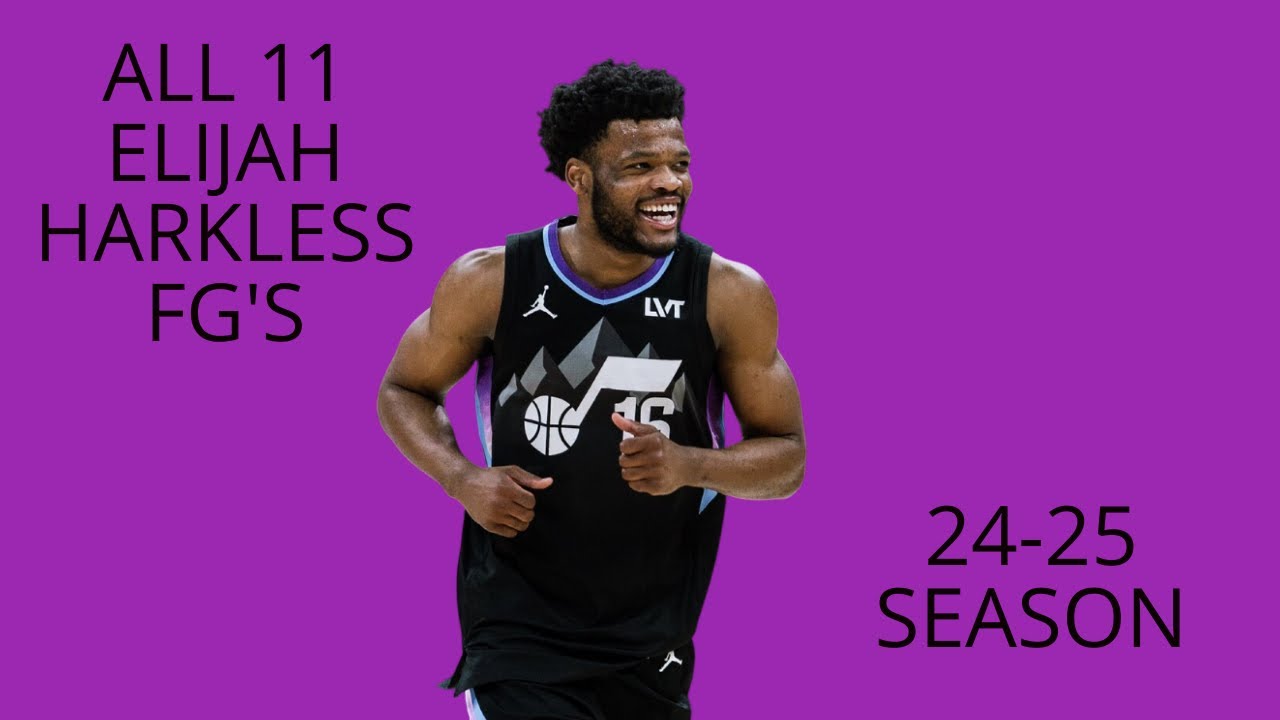 All 11 Elijah Harkless FG's | Utah Jazz 24-25 - YouTube