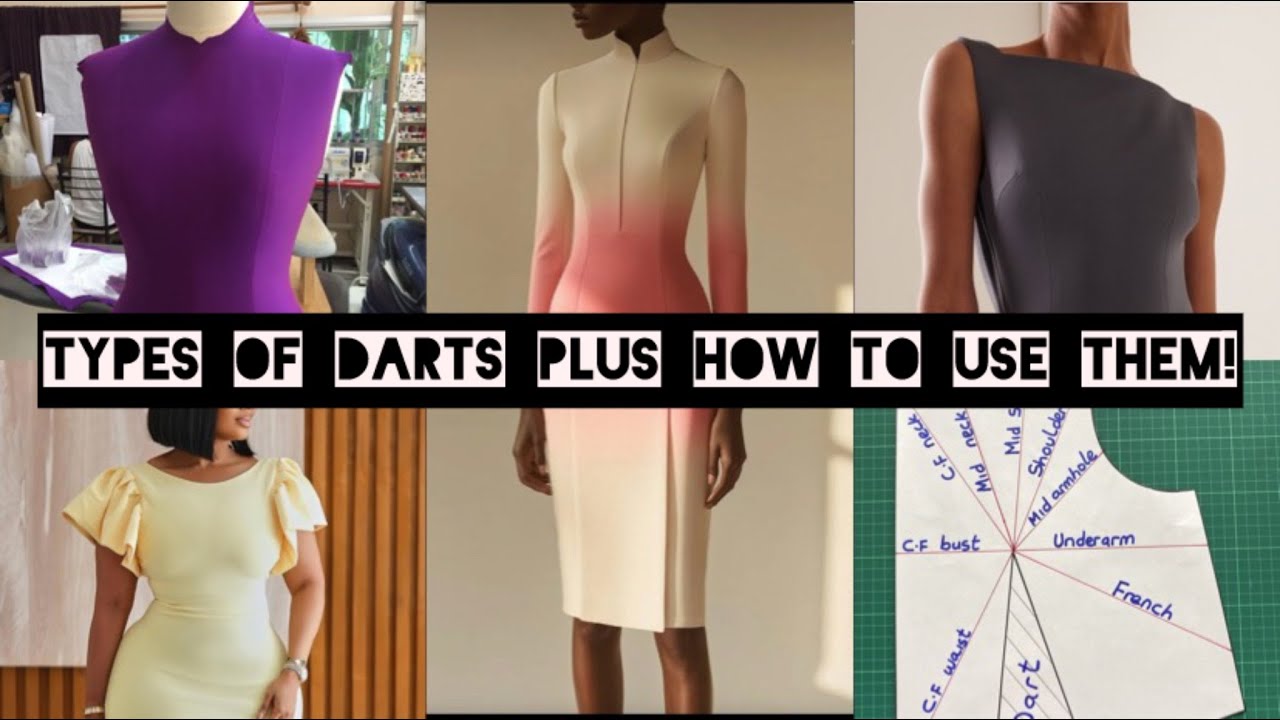 Mastering Darts; Types and Dart Manipulations! (patterns) - YouTube