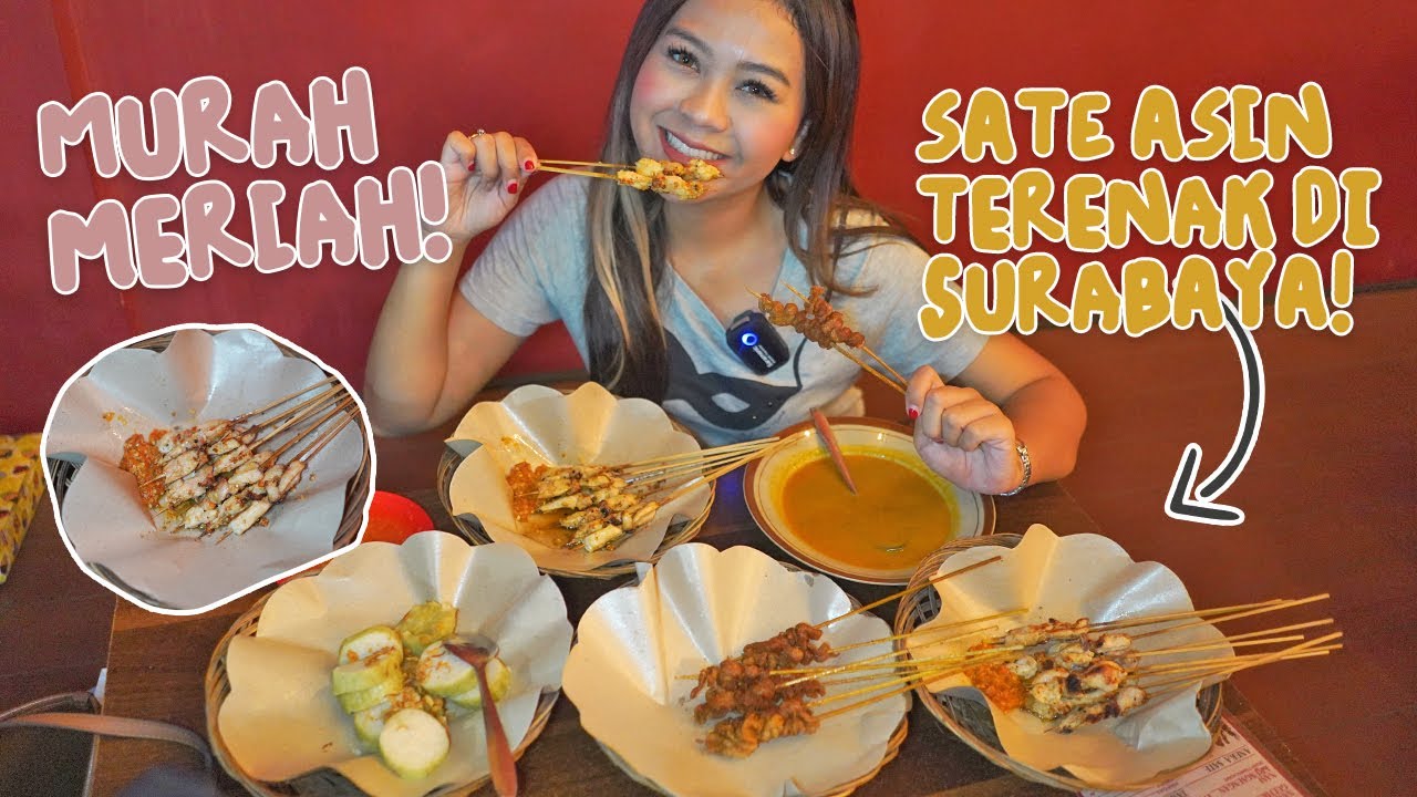 SATE ASIN GARUDA | SATE ASIN TERENAK DI SURABAYA! - YouTube