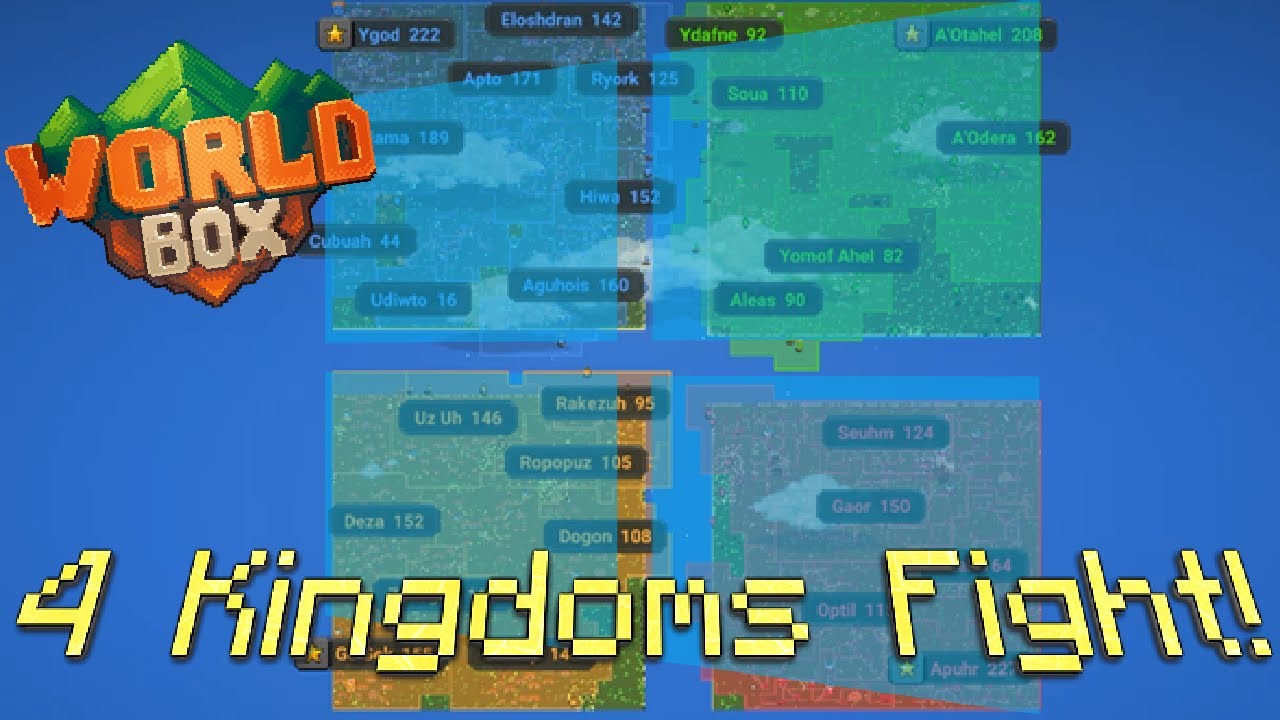 4 Different Races Fight In Worldbox Timelapse! - YouTube